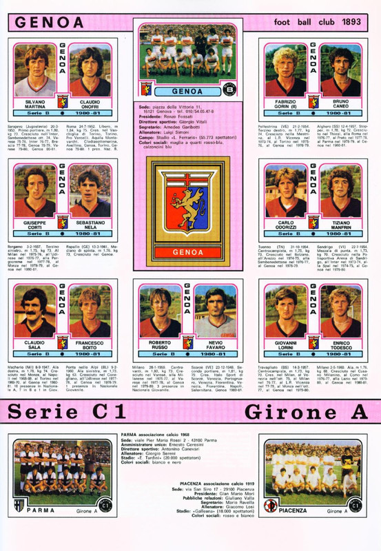 Calciatori 1980 1981 Panini 49 — Postimages