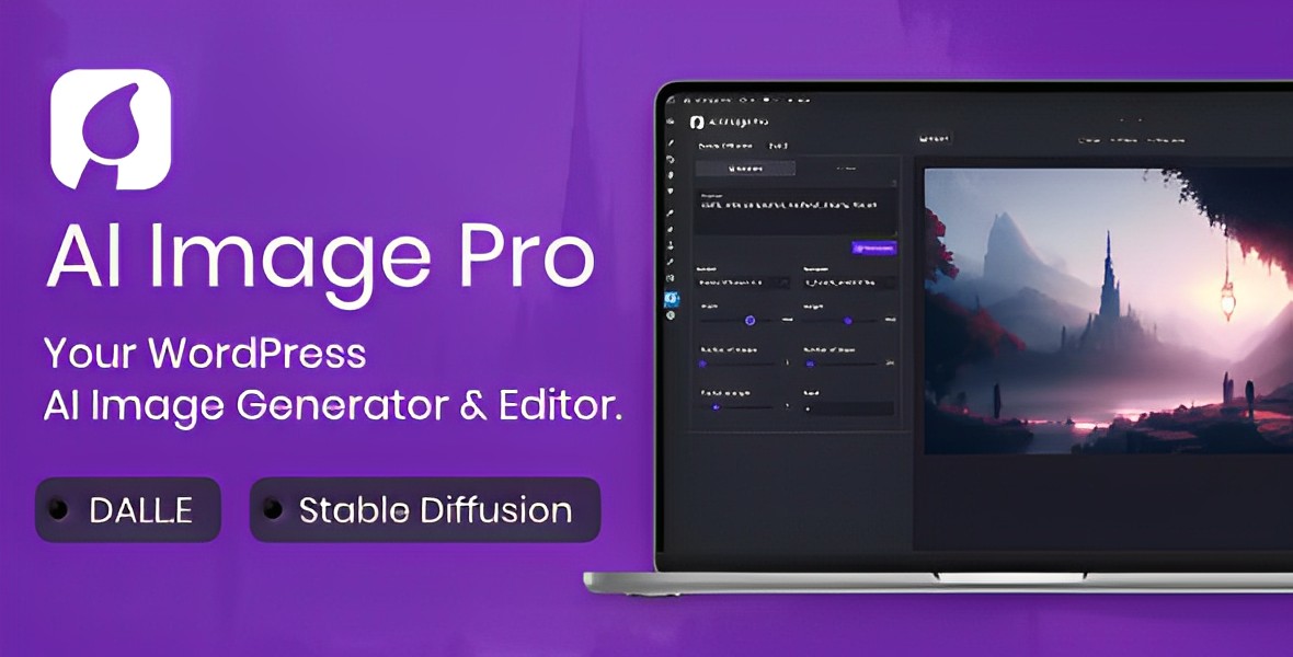 AI Image Pro - WordPress AI Image Generator & Editor, DALLE & Stable Diffusion – Bliter GPL