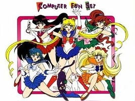 Sailor Moon and Her Sailor Scouts Computer Fun Set - WikiMoon