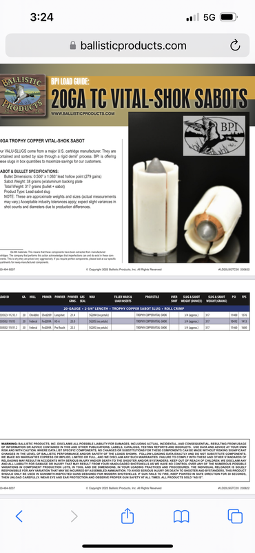 Shotgun sabot slug loading help > Reloading > AR15.COM