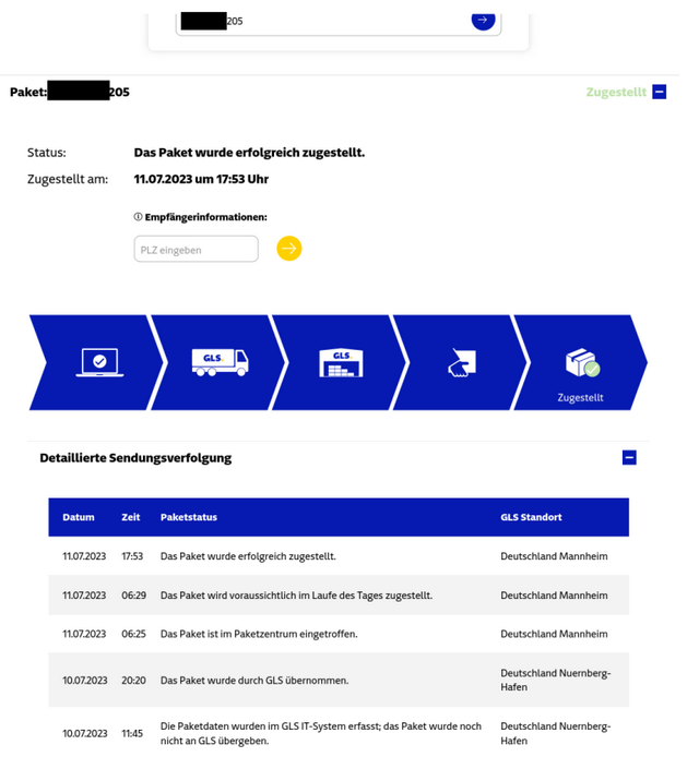 Datenleck beim GLS-Pakettracking (April 2024) gefixtBorns IT- und ...