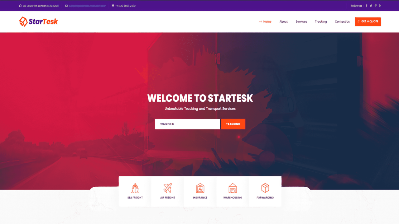 Startdesk - COURIER WEBSITE CONSIGNMENT SHIPPING WEBSITE SCRIPT – Bliter GPL