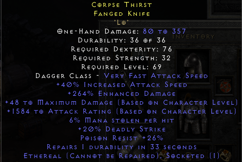 Gg Fanged Knife Ft - Topic - d2jsp