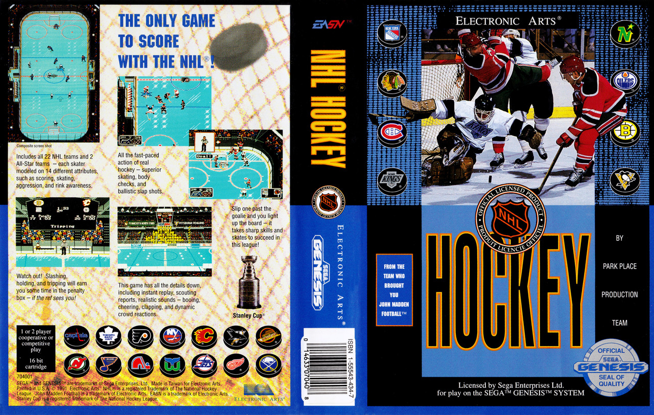 Somehow I forgot there was an NHL Hockey game from EA for Genesis ...