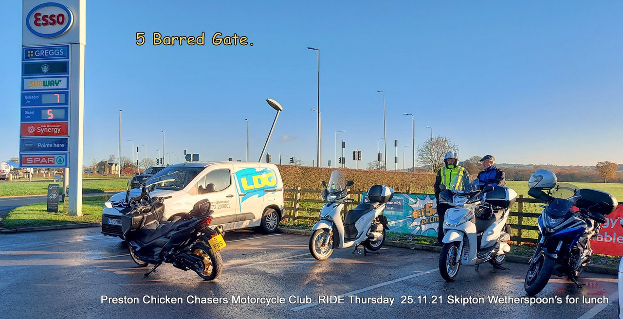 RIDE Thursday 25 11 21 Skipton Wetherspoons for lunch - C90Club.co.uk