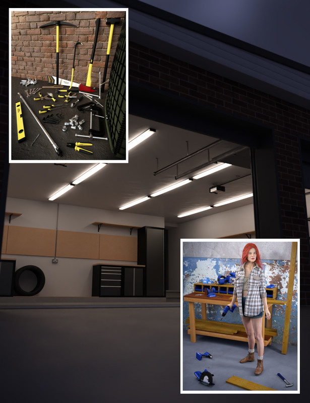 (FILLED 2023-05-30) Fill Your House: Garage Bundle - Free Daz 3D Models