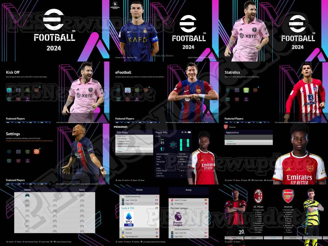 EFOOTBALL 2024 BLACK BLUE PINK V2 — Postimages