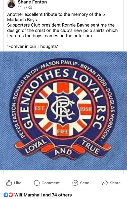The Markinch Boys remembered by the Glenrothes Loyal RSC | FollowFollow.com