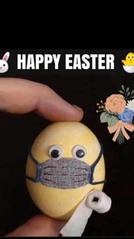 Happy Easter face mask — Postimages