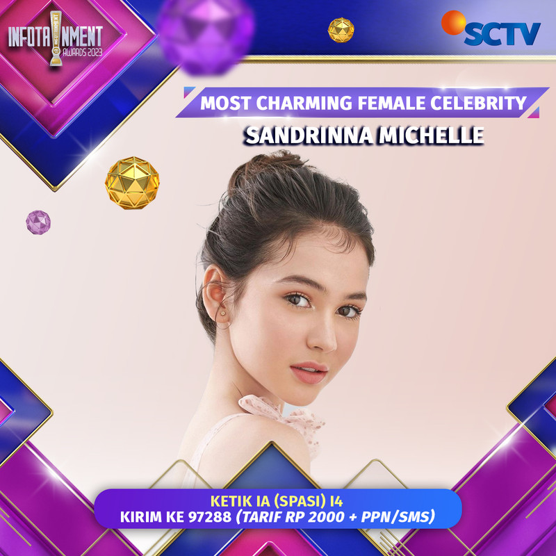 Sandrinna Michelle Most Charming Celebrity — Postimages