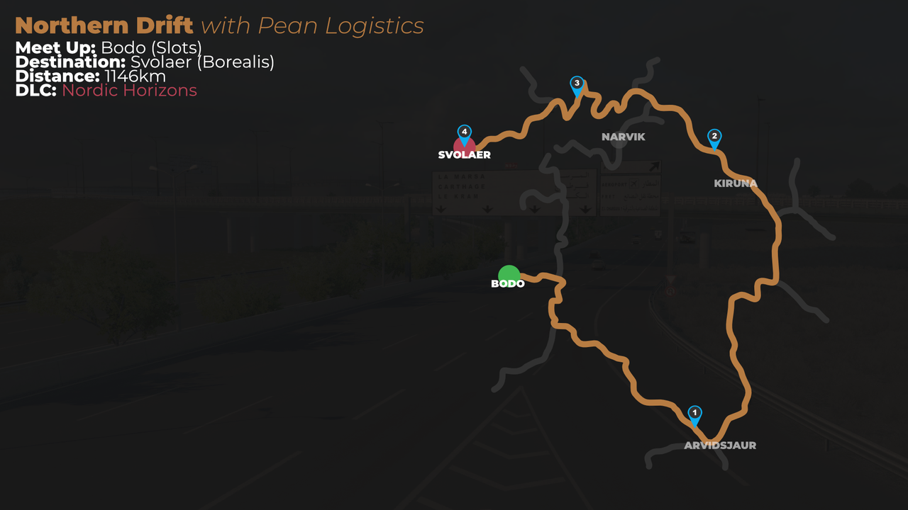 Northern Drift with Pean Logistics — Event — TruckersMP
