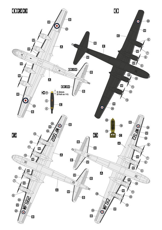 1/72 - Boeing B-29 Superfortress/Washington B.1 by Hobby 2000 (plastic ...