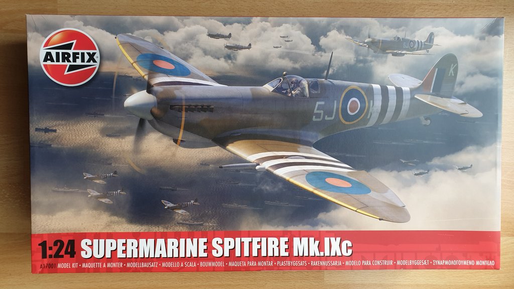 Airfix 1/24th scale Mk.IX Spitfire........March 2024. All done - Works ...