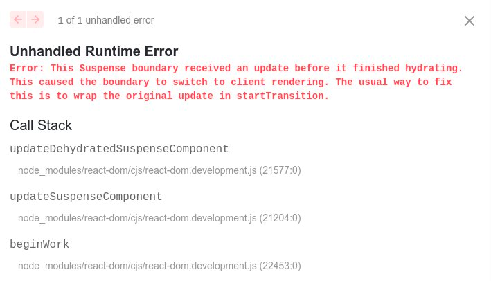 Nextjs Ssr Hydration Error Rreactjs 