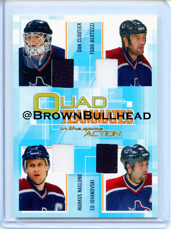 2003 04 ITG Action Jerseys M 238 [ Dan Cloutier Todd Bertuzzi Markus ...