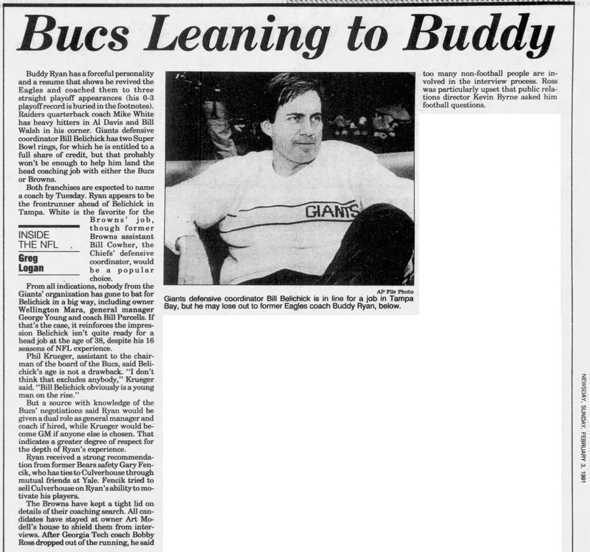 1991 02 03 bill belichick ND — Postimages