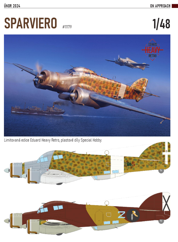 1/48 - Savoia-Marchetti SM-79 Sparviero by Eduard (plastic Classic Airframes) - released - The ...