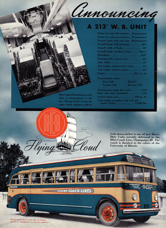 Reo '38 Flying Cloud Announcing — Postimages