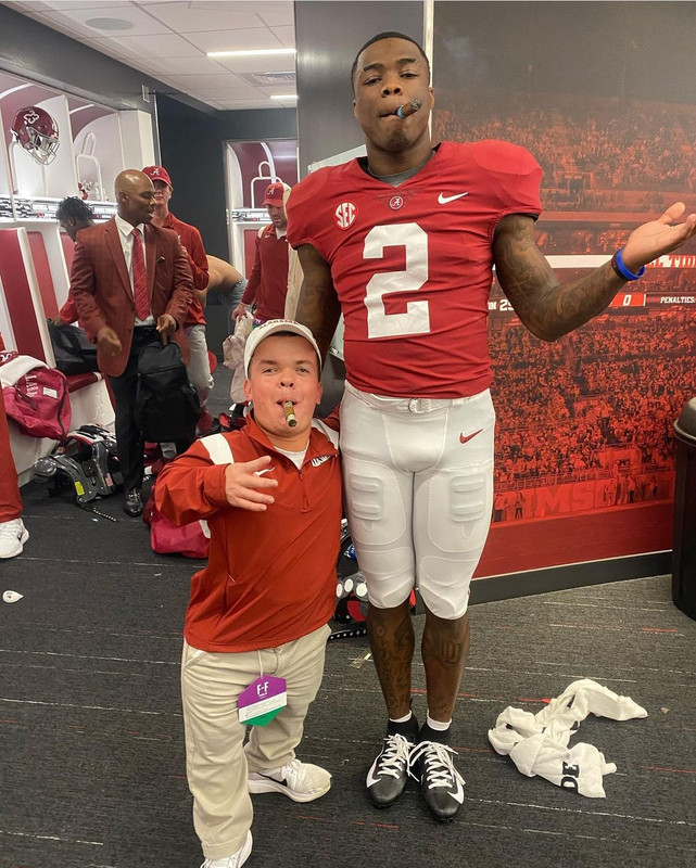 Bammers, what is the story behind the little person on your football ...