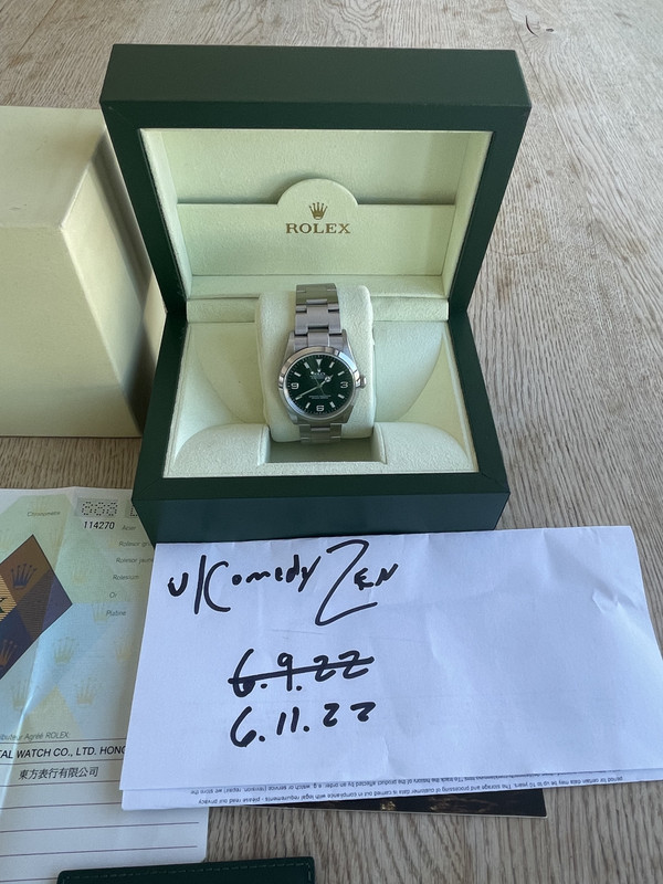 [WTS] Rolex Explorer I 114270. Full Set, 12 links, Excellent ...