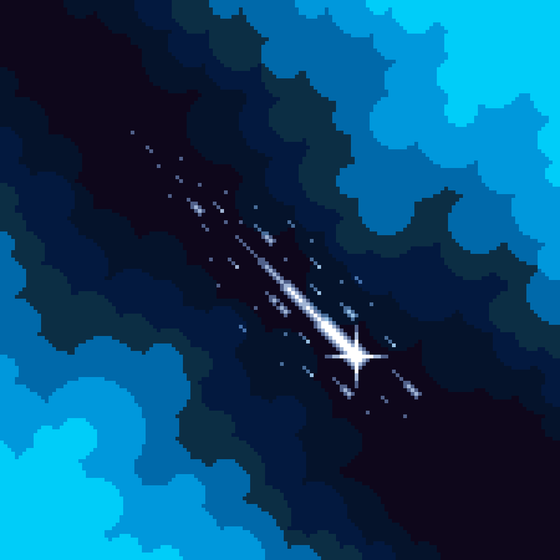 Falling star : r/PixelArt