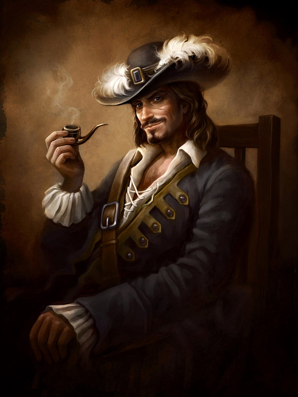 Tony as noble Captain Black Bart Corsair — Postimages