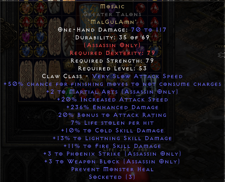 Mosaic 3ps 3 Weapon Block Ft - Topic - d2jsp