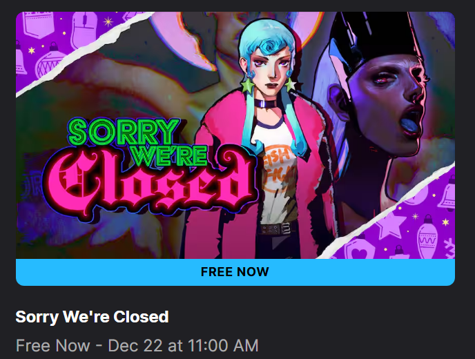 FREE EGS Christmas Mystery Games Thread 2025. #5 = Sorry we’re closed ...