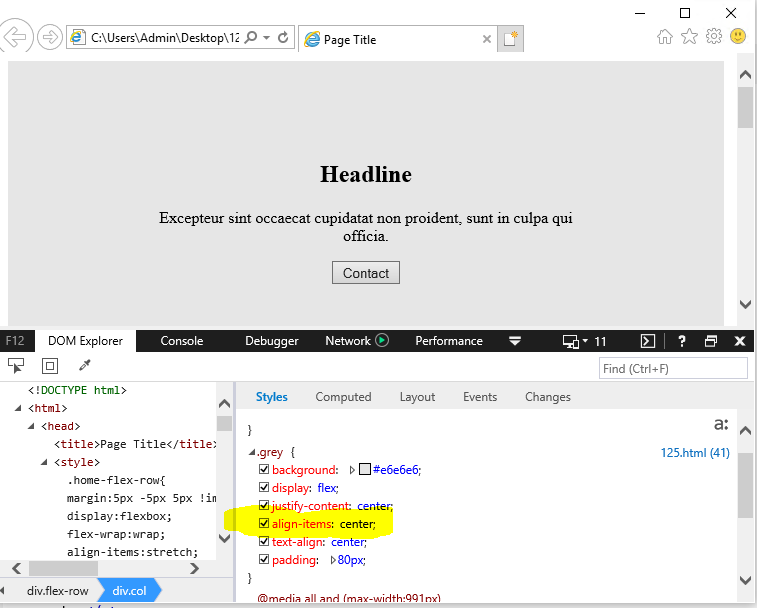 Html How Can I Create A Flex Row With Gutters In Ie Stack Overflow