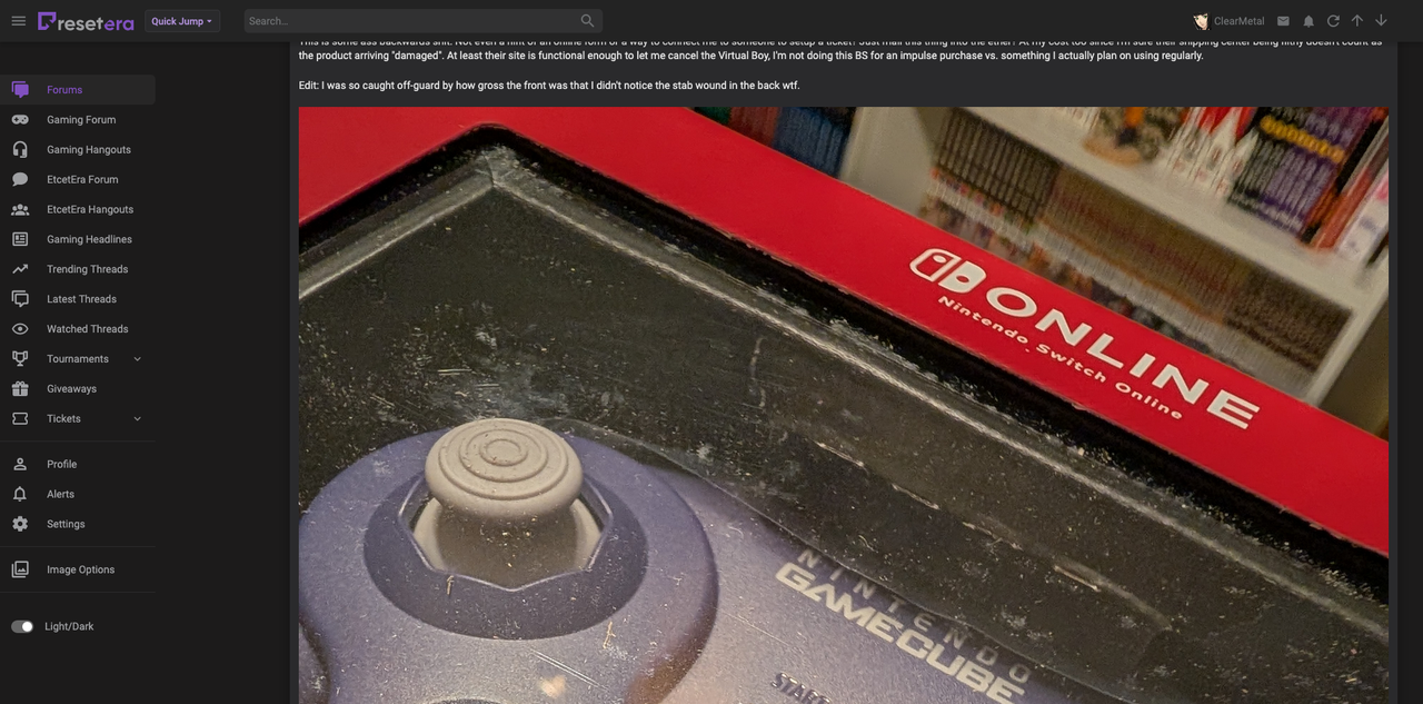 Received a disgusting Gamecube controller from Nintendo today, I'm ...