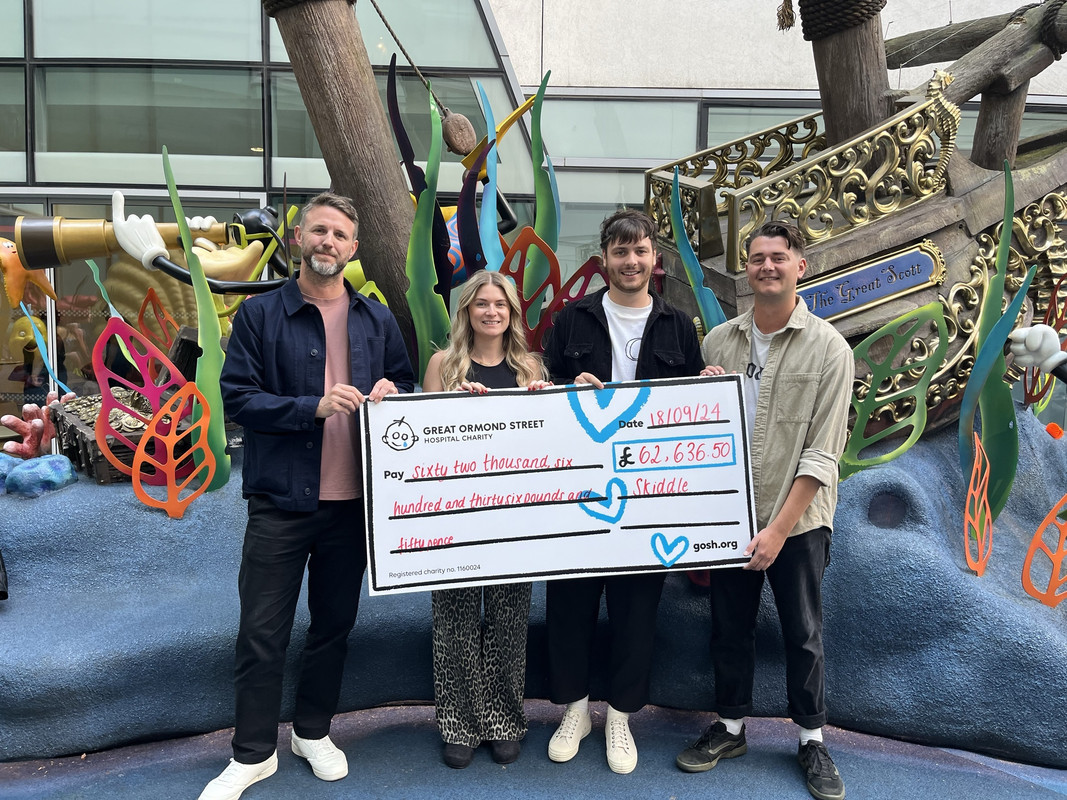 Skiddle raises £62,000 for GOSH Charity