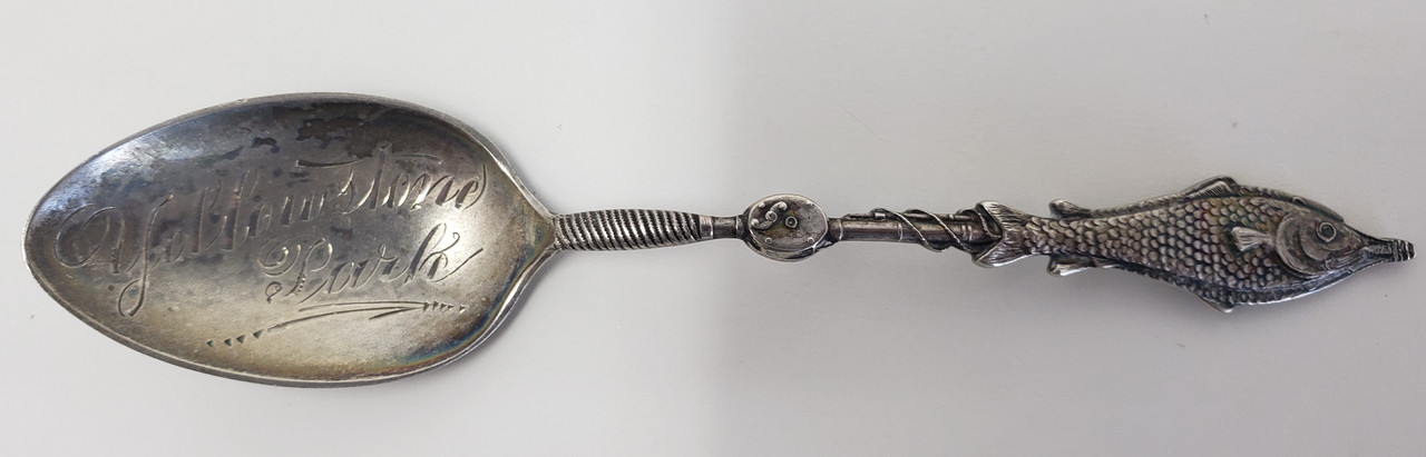 Souvenir Fish & Fishing Rod only Marked with Sterling Stamp - www.925 ...