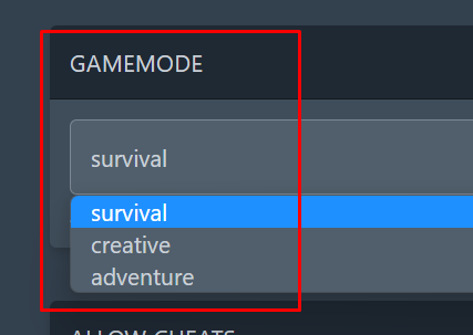 How do i change my Bedrock servers gamemode? - Knowledgebase - PiglinHost
