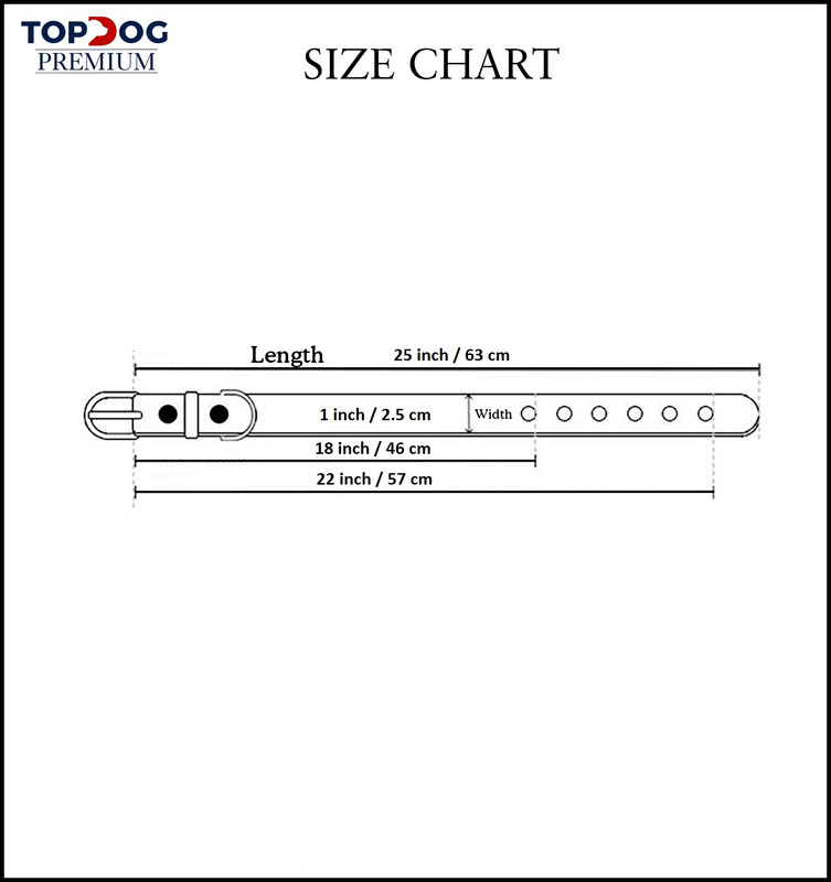 Printed Collar Size Chart 25 mm — Postimages