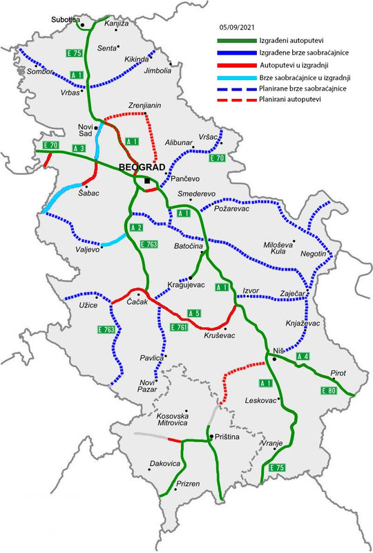 [SRB] Serbia | road infrastructure • Auto-putevi / Aуто-путеви | Page ...