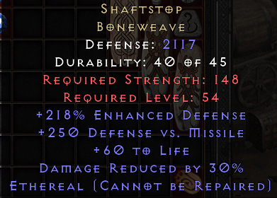 Need Eth Shaftstop - Topic - d2jsp