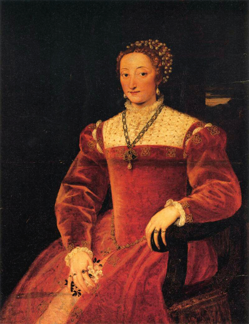 Titian Giulia Varano, Duchess of Urbino WGA22928 — Postimages