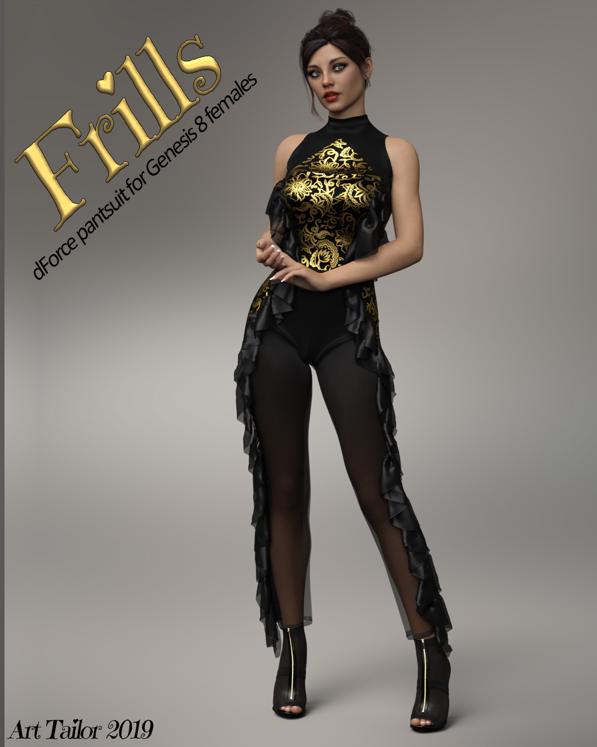 Genesis Evening Gown+Textures 2024 - Free Daz 3D Models