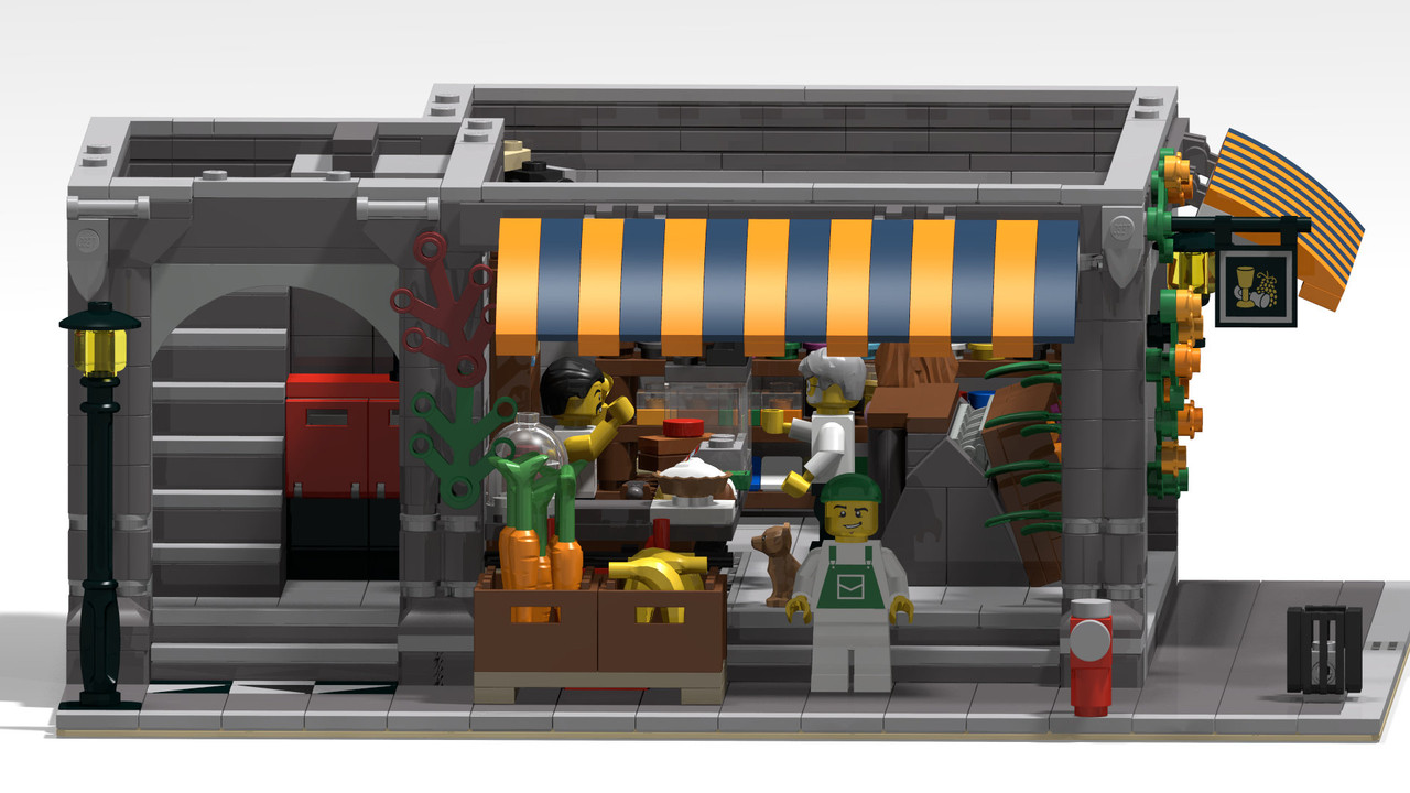 LEGO MOC Grocery Shop by M4rchino84 | Rebrickable - Build with LEGO