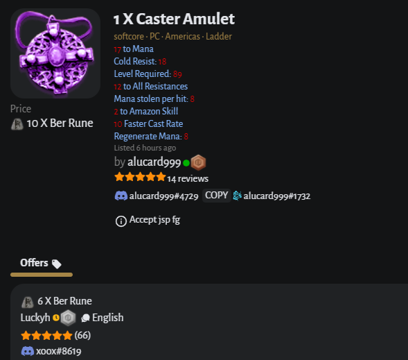 O Java Zon Amulet - Topic - d2jsp