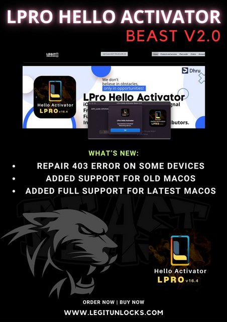 LPro Hello Activator Beast 2.0 Update from old LPro Hello Activator iOS17 Supported - GSM-Forum