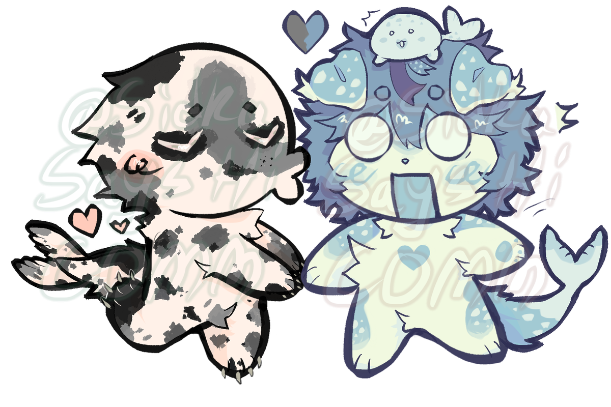 Silly chibi YCH + couples !! ˗ˋˏ ♡ˎˊ˗ on Toyhouse