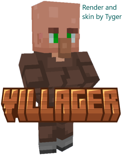 Tyger's Hive Style Villager Minecraft Mob Skin