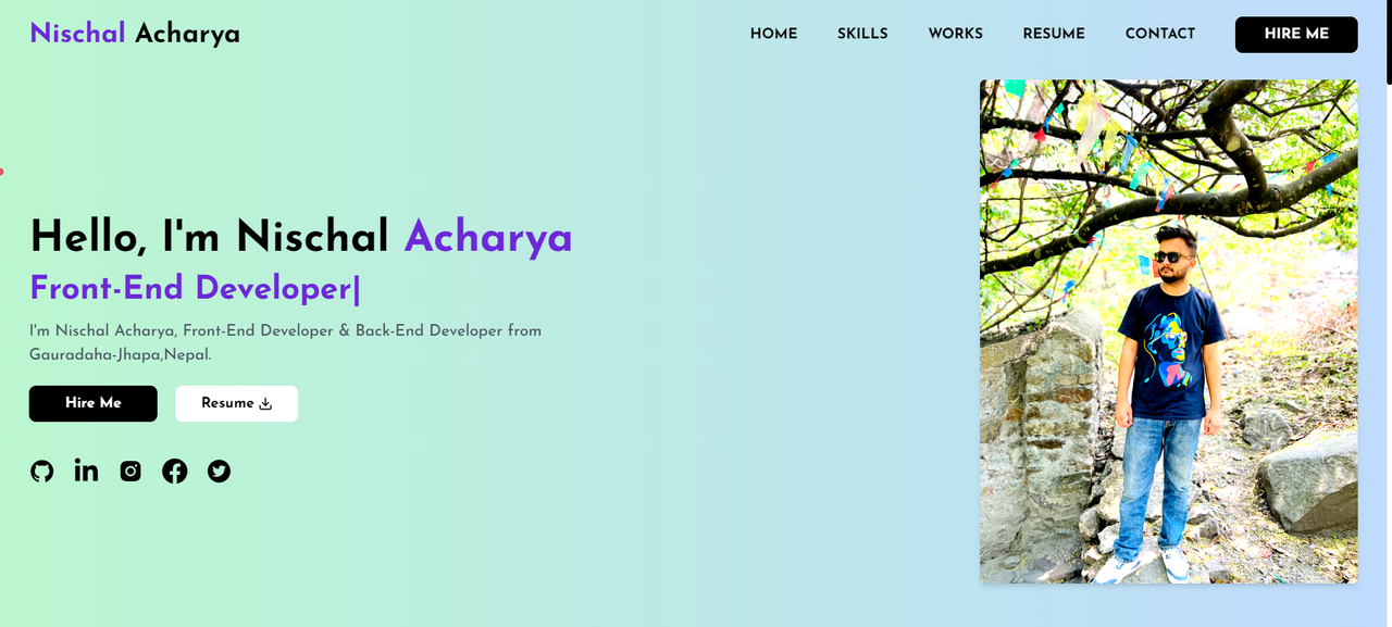 Nischal Acharya | Experienced Web Developer in Nepal