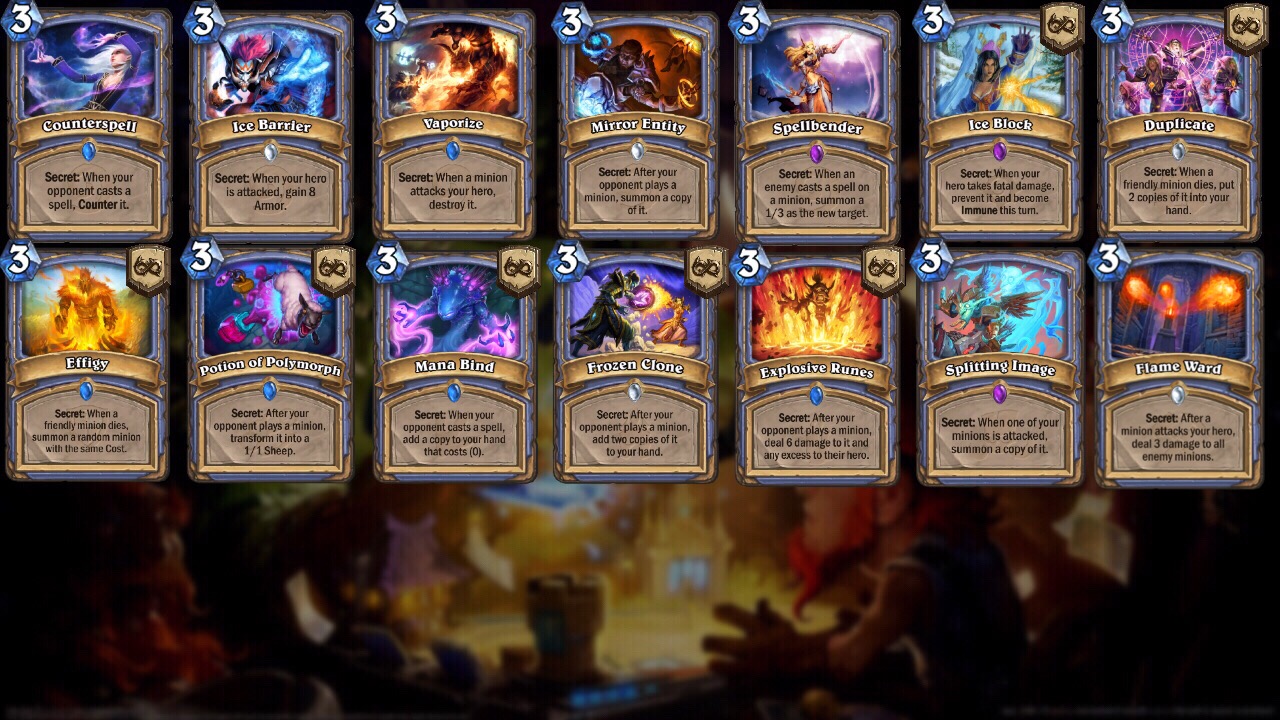 Cheatsheet Guide for all Hearthstone Secrets (December 2019) (Wild too ...