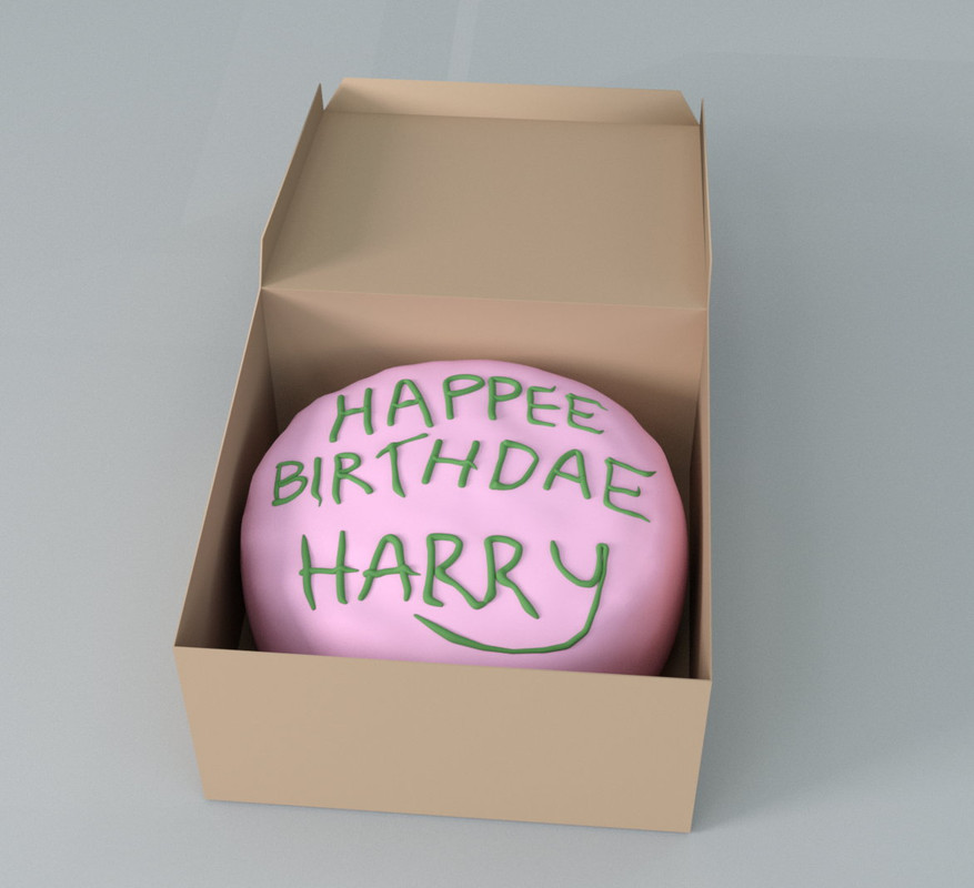 Harry Potter Cake - Free Daz 3D Models