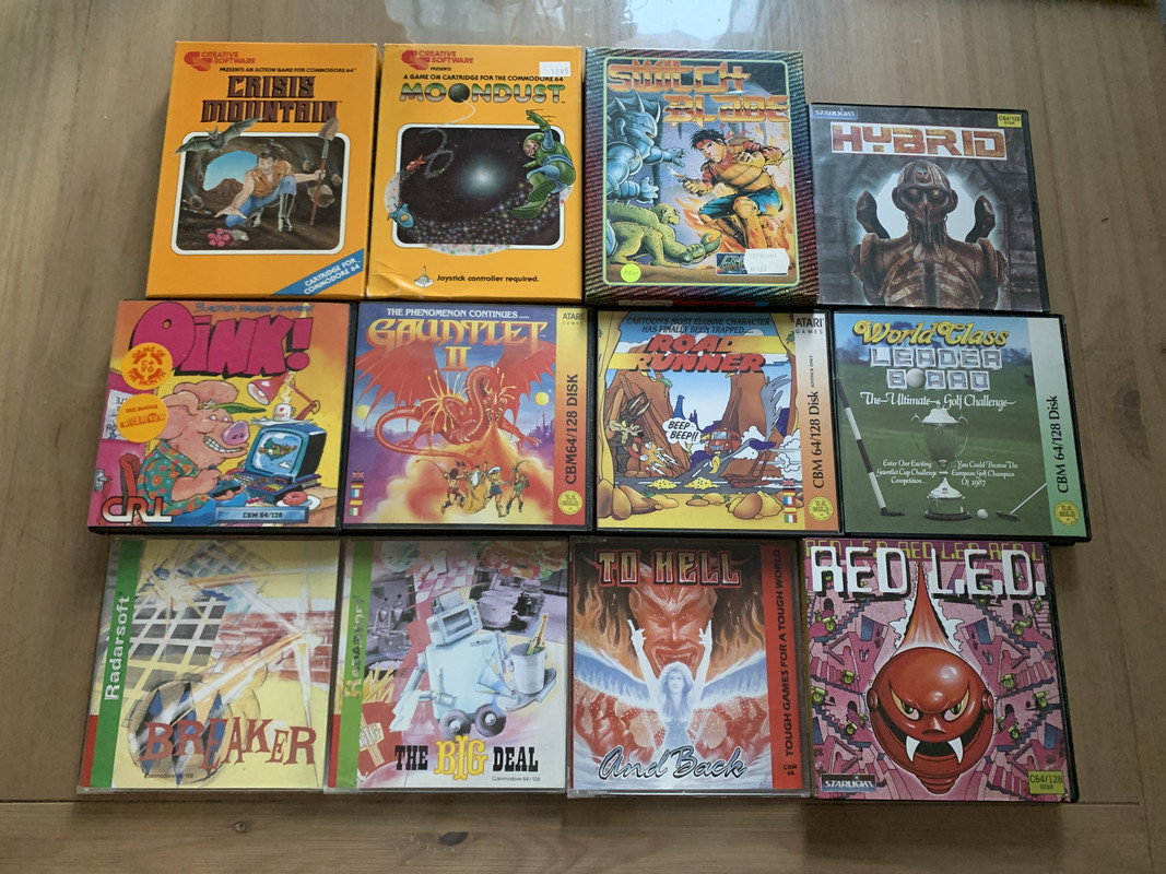 For Sale : 12 complete C64 disk and cartridges video games - Commodore ...