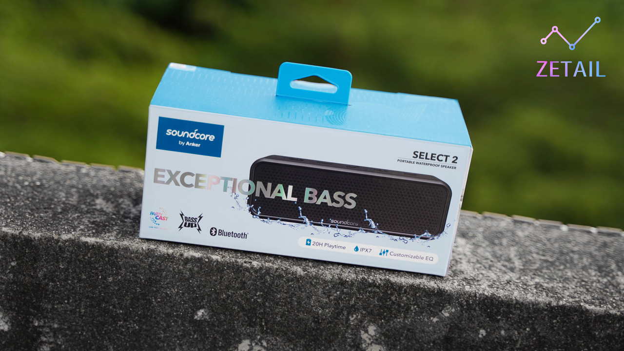 Anker Soundcore Select 2 防水藍牙喇叭 開箱評測：輕體積，重低音 | ZETAIL 科技心感動