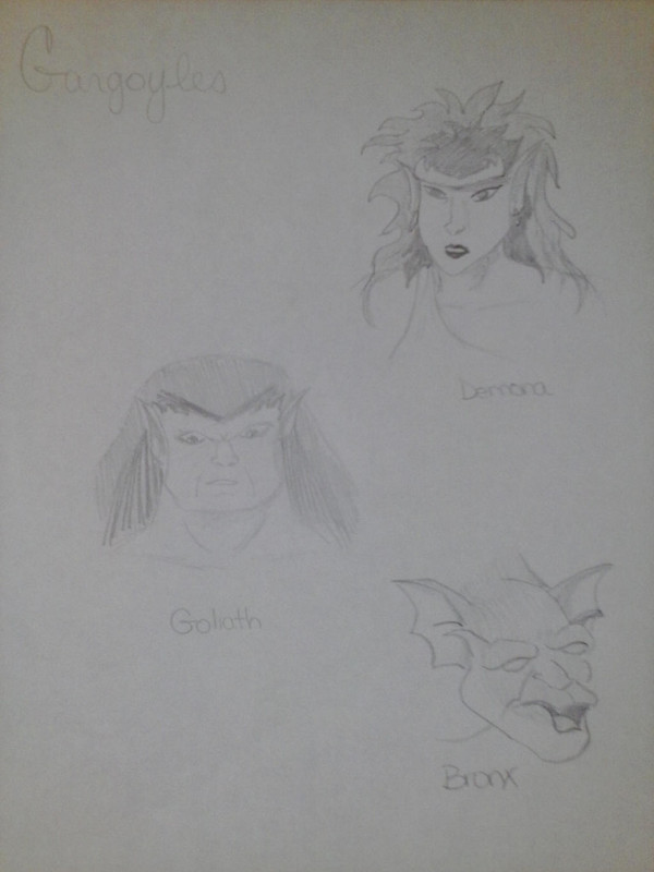 Gargoyles Character Sketches - CarrieMaxwell - Gargoyles (Cartoon ...