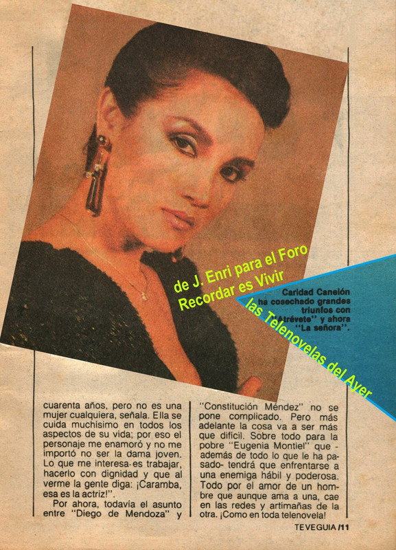 Se cumplen 35 años de la telenovela SEÑORA de RCTV (1988-2023) - Page 2 ...